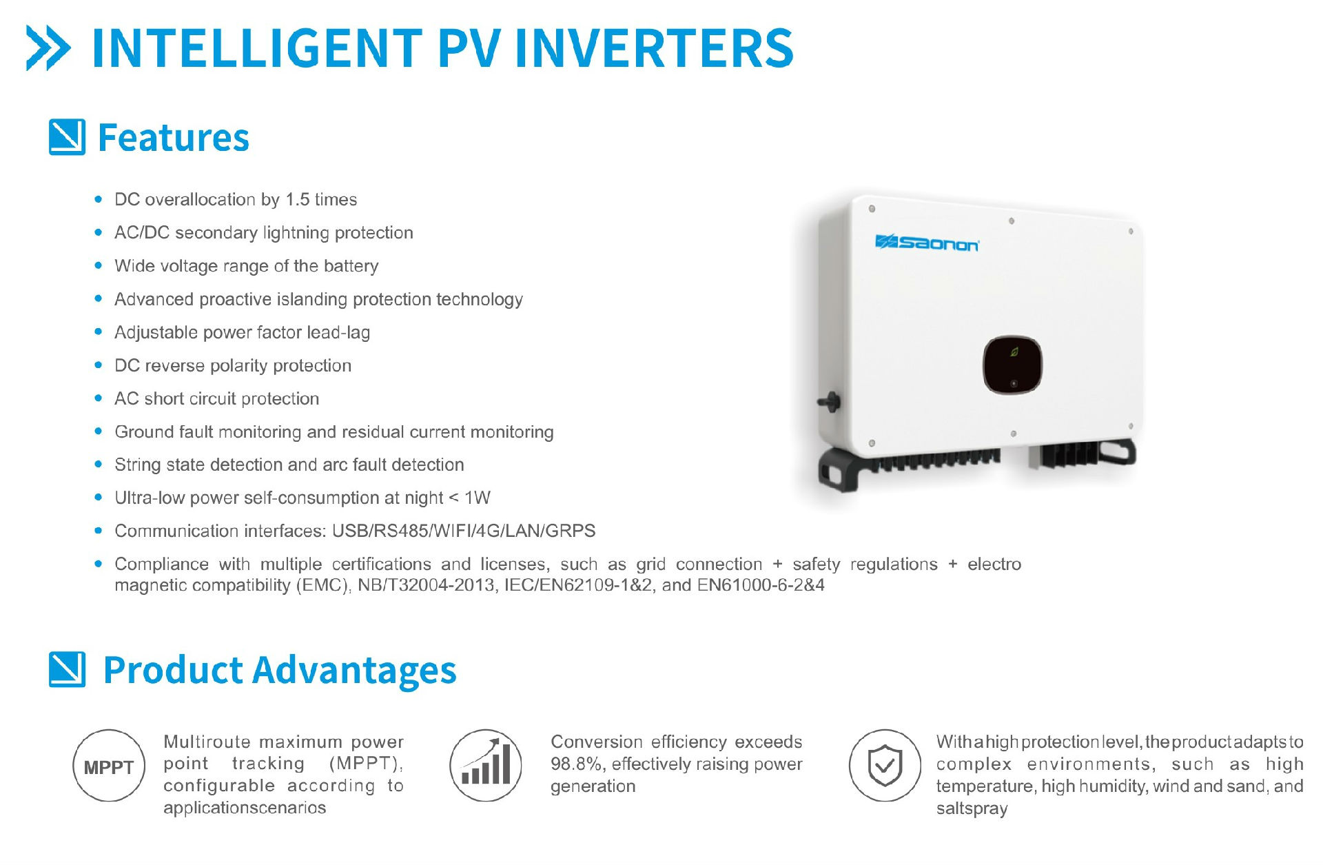 Intelligent PV Inverters